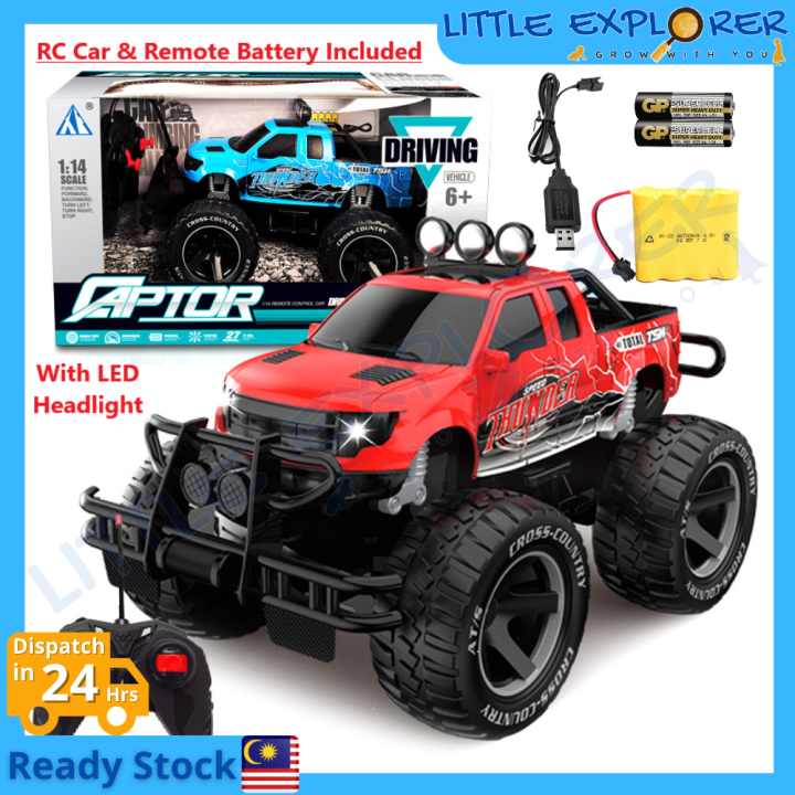 1:14 RC Car Off-Road Monster Truck, High Speed Remote Control Big Wheel ...