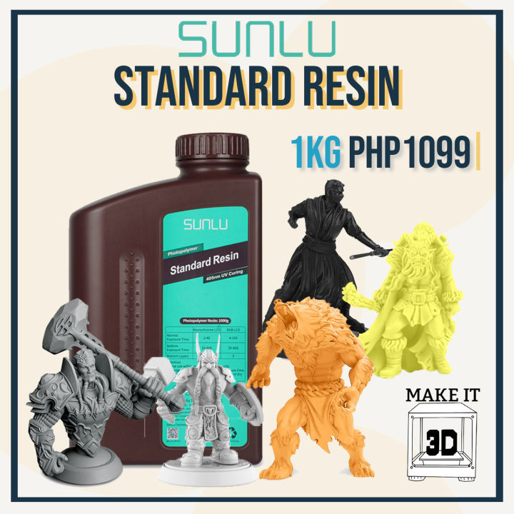SUNLU 1kg Standard 3D Printing Resin - 3D Printer Resin 405nm | Lazada PH
