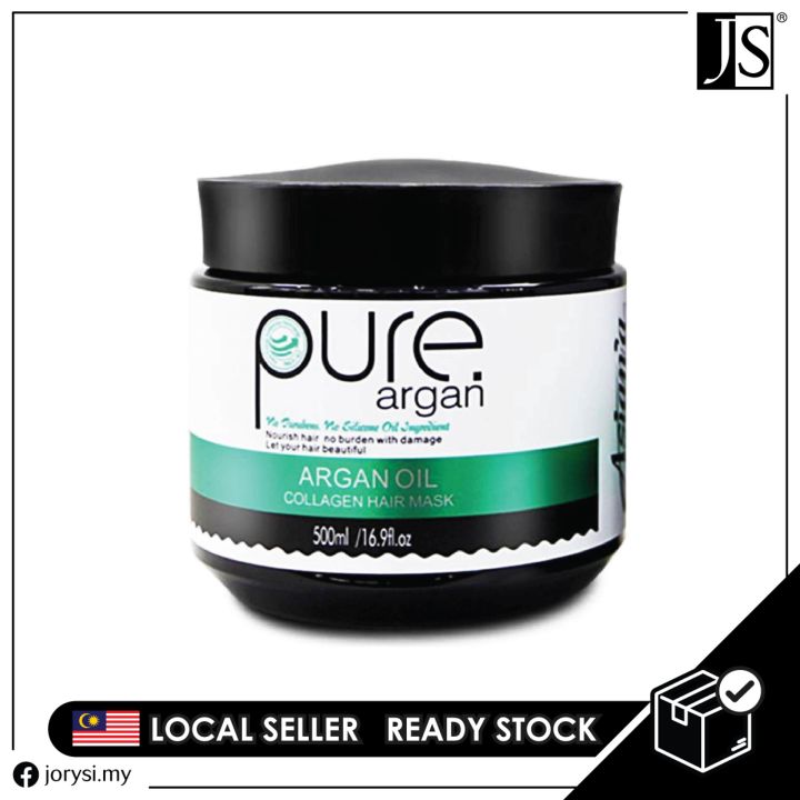 PURE ARGAN Mask Rambut Kolagen/ Collagen Hair Mask - 1000ML (JS) | Lazada