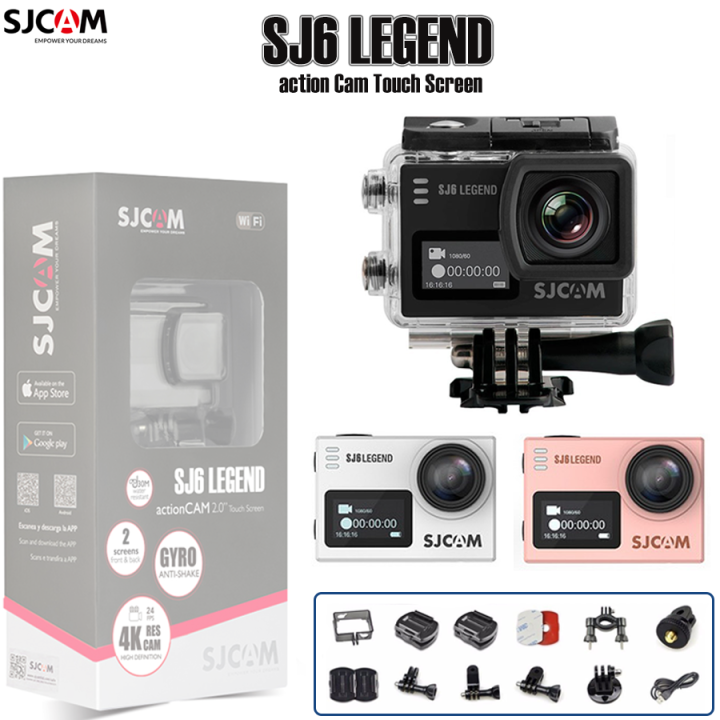 SJCAM SJ6 LEGEND 4K (24fps) 16MP Touch Screen LCD 2.0" Action Camera ...