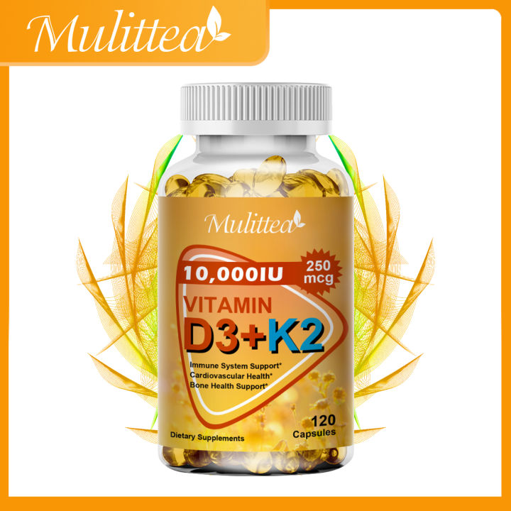 Mulittea Vitamin D3 với viên nang/kẹo dẻo K2(mk7) dành cho trẻ em và ...