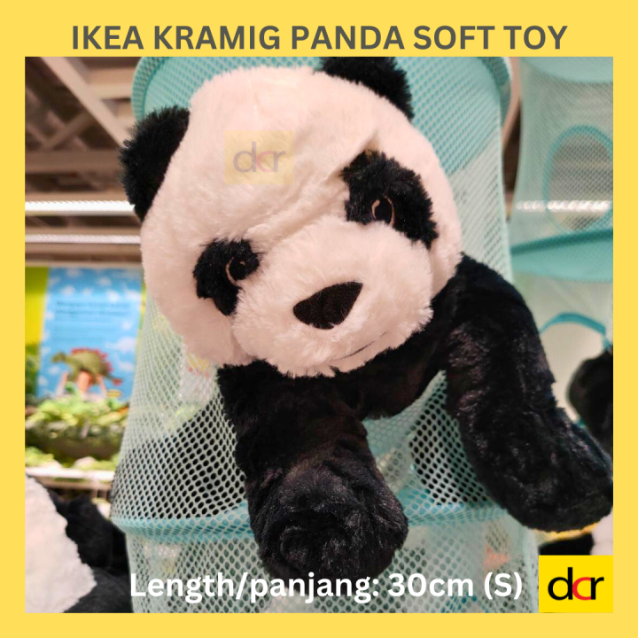 (1 pc) KRAMIG IKEA Panda Soft toy, Panda Soft Toy, Length 30cm, mainan ...