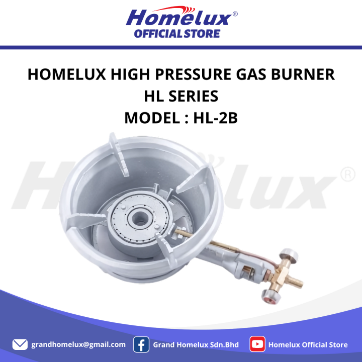 HOMELUX HIGH PRESSURE GAS BURNER HL SERIES HL-2B Tungku Dapur Gas Masak | Lazada
