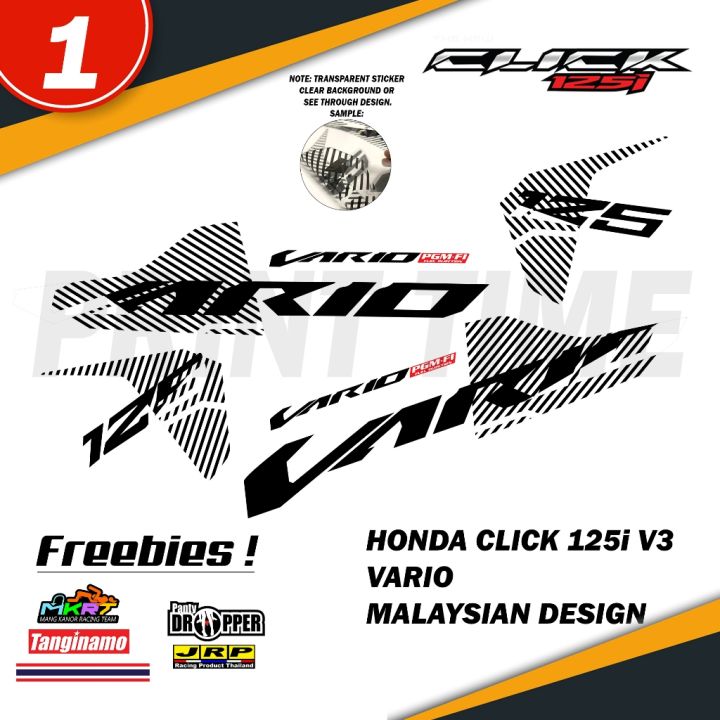 Honda Click 125i V3 Vario New Decals Sticker | Lazada PH
