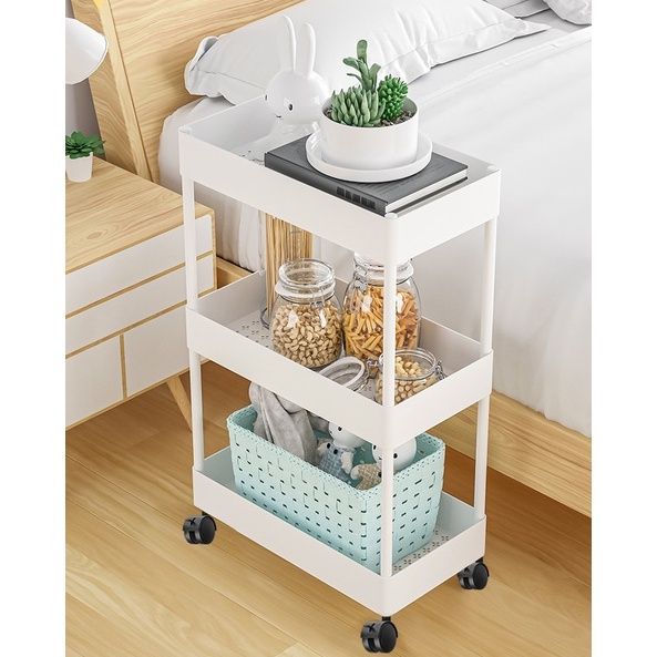 Kitchen Storage Rack / Trolley with Wheels | Lazada Singapore