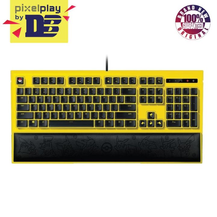 Razer Pokemon Pikachu Limited Edition Backlit Keyboard (Ergonomic Wrist ...