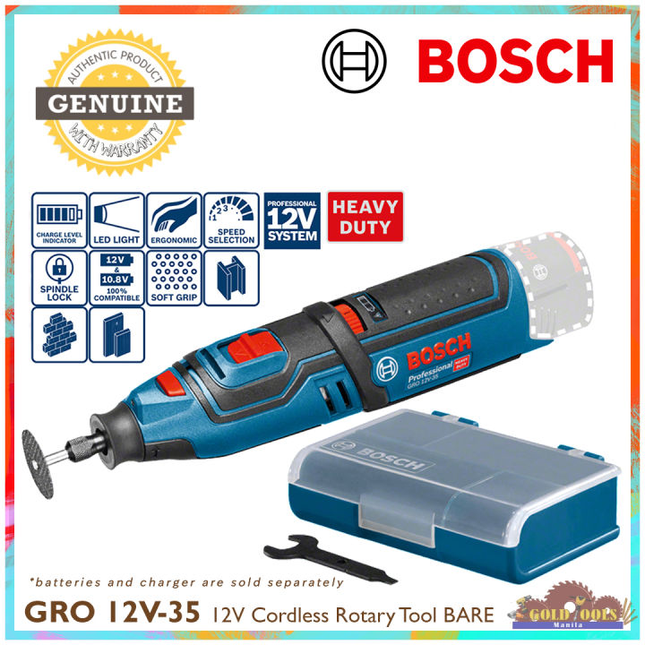 BOSCH GRO 12V-35 - BARE - 12V Cordless Rotary Tool / Mini Straight Die ...