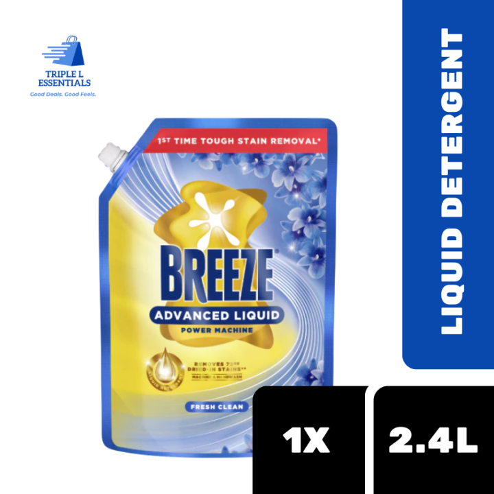Breeze Liquid Detergent Power Machine Fresh Clean 2400ml | Lazada PH