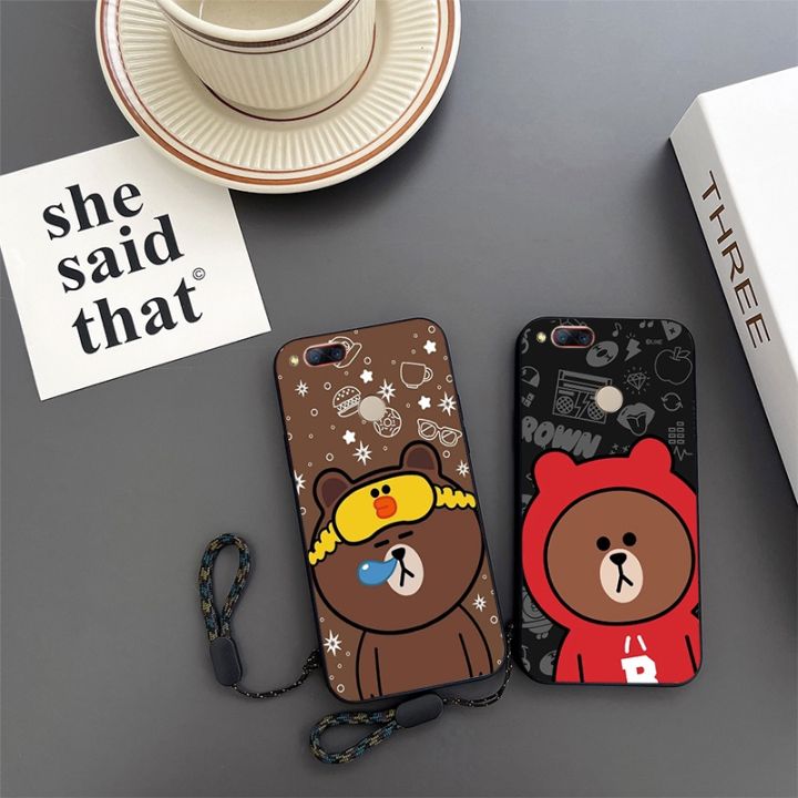 ZTE Nubia M2 N1 Lite N2 N3 Z11 Z17 Z18 Mini S Max Z17S Nubia Play 5G Casing Brown Bear Cartoon ...