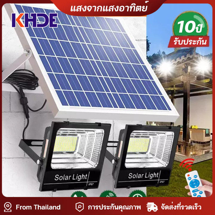 KHDE 1000W 800W 500W 200W ไฟโซล่าเซลล์ โคมไฟโซล่าเซล โคมไฟติดผนัง โคมไฟ ...
