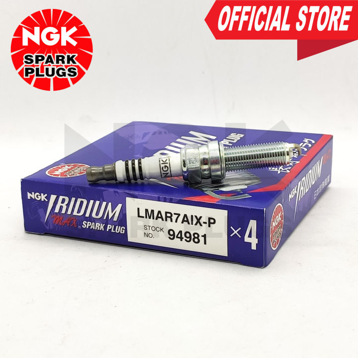 NGK LMAR7AIX-P Iridium Max Spark Plug for Suzuki Carry & Wagon R(R06A), Every 0.6(DA17V ...