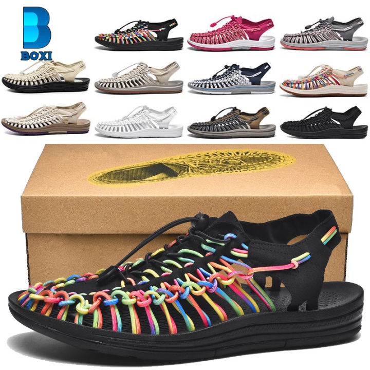 BOXI-2024【Bangkok shipment 24 hours 】35-44 รองเท้าสาน รองเท้าแตะรัดส้น ...
