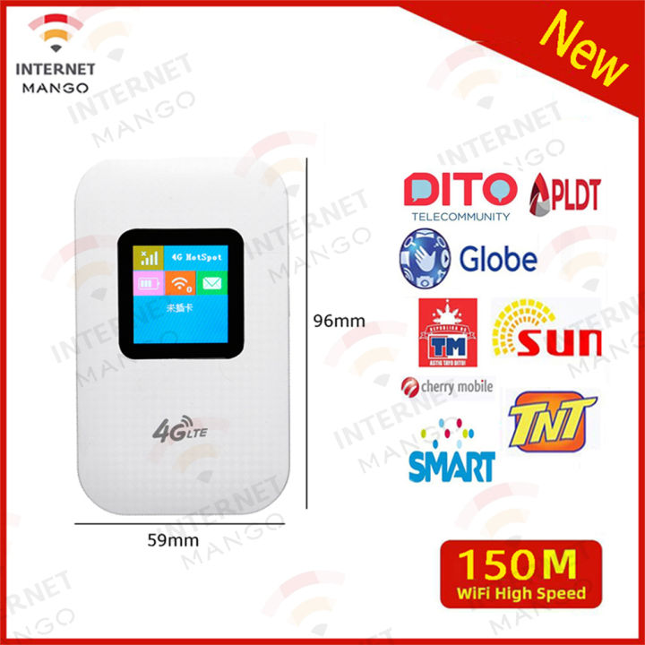 4G LTE Hotspot Wireless Broadband Mini Mifi Unlock 4G 3G Modem Portable ...