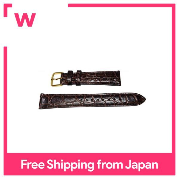 [SEIKO] SEIKO watch belt 19mm DX48 Italian cowhide crocodile type dark ...