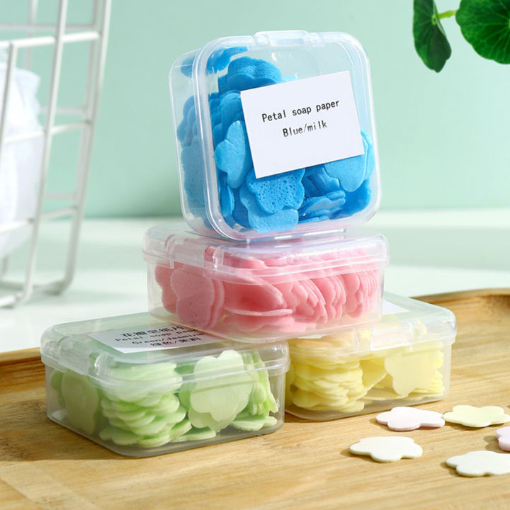 LUCKY SHOP Soap Paper Sheets For Hand Washing And Cleaning For Travel ...