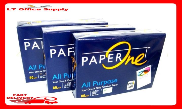 1 ream paper one Bond Paper Substance 24 80gsm Size Long/Short/A4 ...
