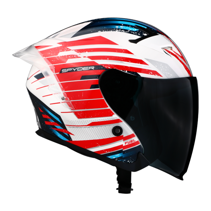 Spyder Fuel GD - STRIDE S3 Open-face Helmet with Dual Visor (Free Clear ...