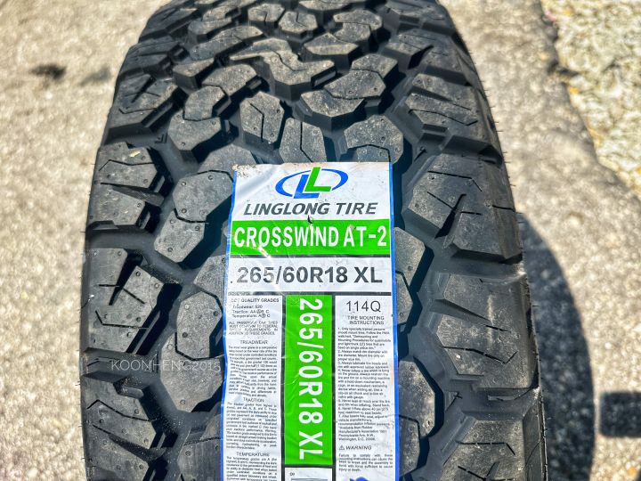 New Tires 4x4 OFFROAD Tyre LingLong Tayar - 2025 Year - Crosswind A/T 265/60/18 - Made in ...