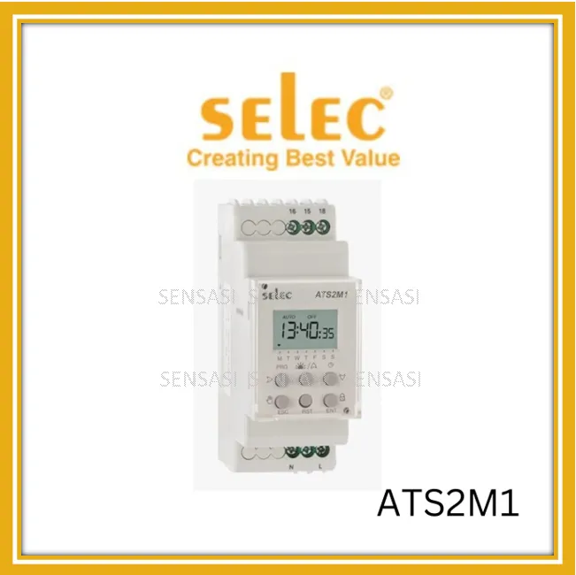 SELEC #ATS2M1-1-16A-230V TIME SWITCH ASTRONOMICAL 230VAC | Lazada
