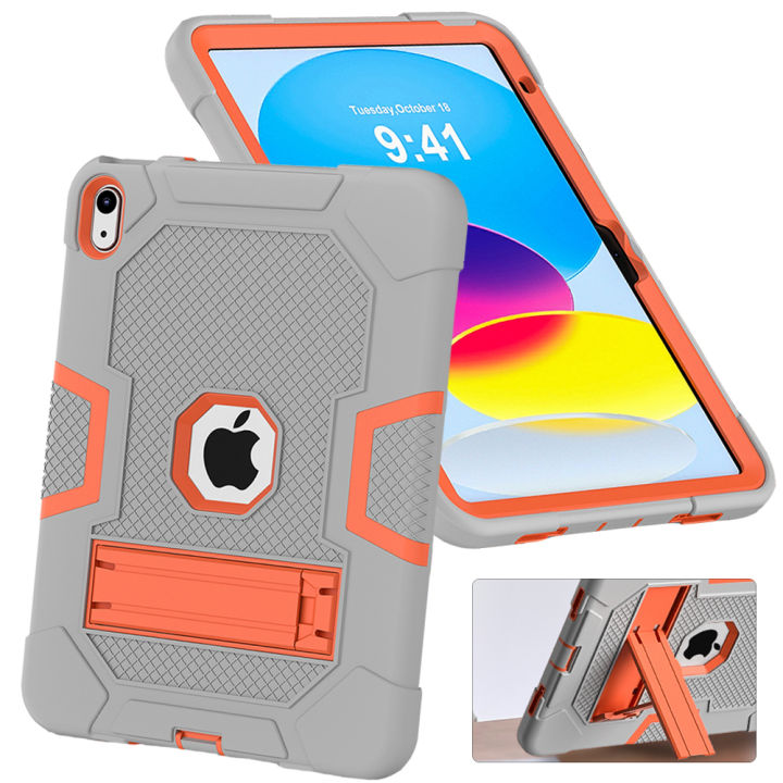 Kids Kickstand Heavy Duty Shockproof Rugged Protective Case for iPad ...