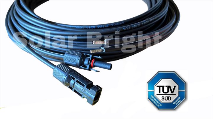 4mm2 Solar PV Cable 5 10 15 20 25 30 100 Meters MC4 twin-core DC Power ...