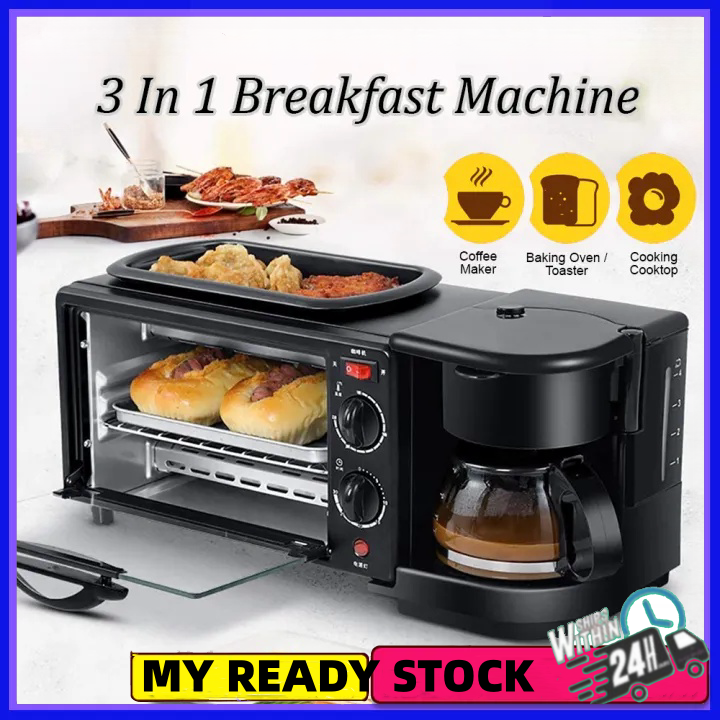 [MY Ready Stock] 3-in-1 multi-purpose electric oven with frying pan and ...