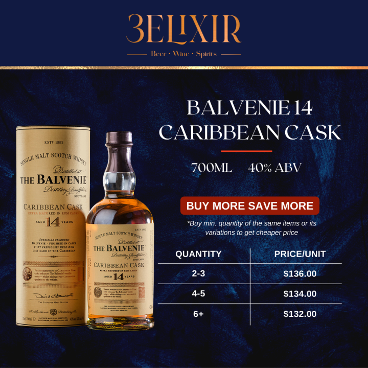 Balvenie 14 Years Caribbean Cask 700ML | Lazada Singapore