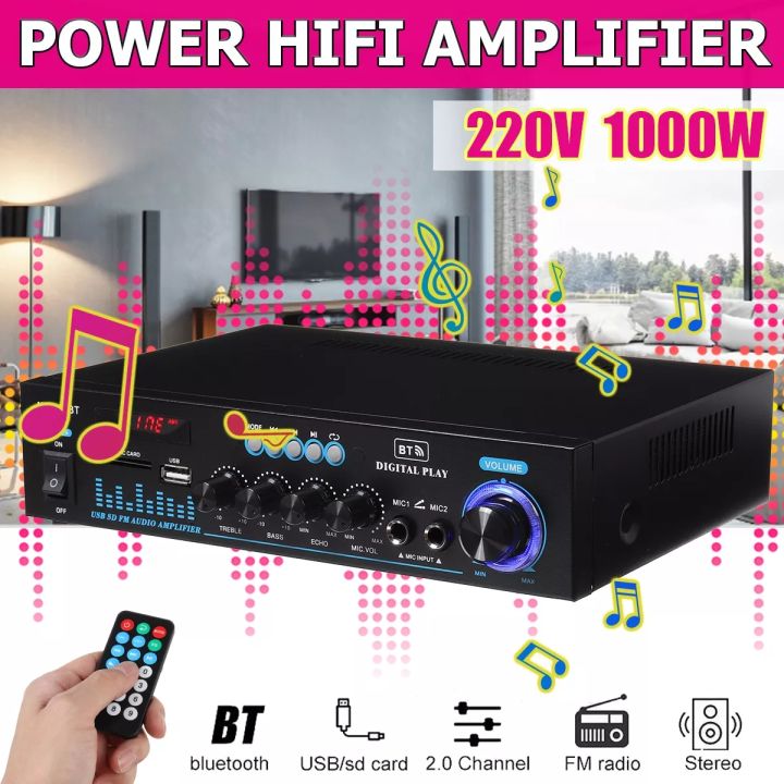 🔝【Original + 24 hours delivery】12/220V 2000W 2 Channel Class D With ...