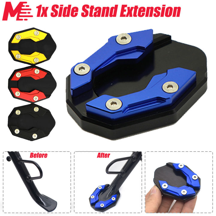 MileRush 1x Universal CNC Modified Motorcycle Side Stand Shoe Flat Foot ...