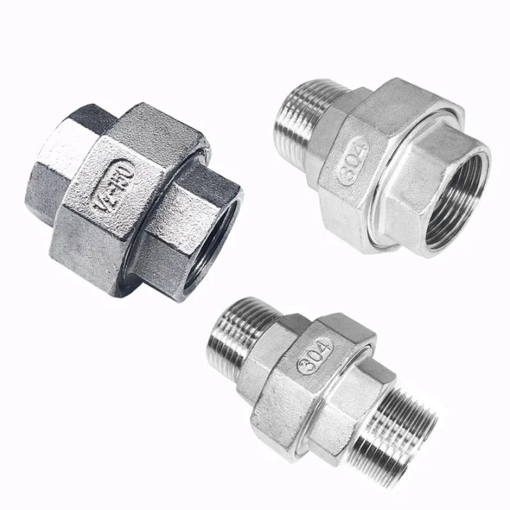 304 Stainless Steel Union Joint Coupling BSP Female Male Thread Fitting ...