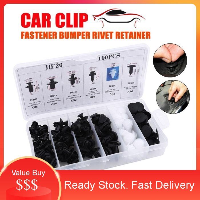 Car Body Retainer Auto Fasteners Plastic Clips Push Pin Rivet ...