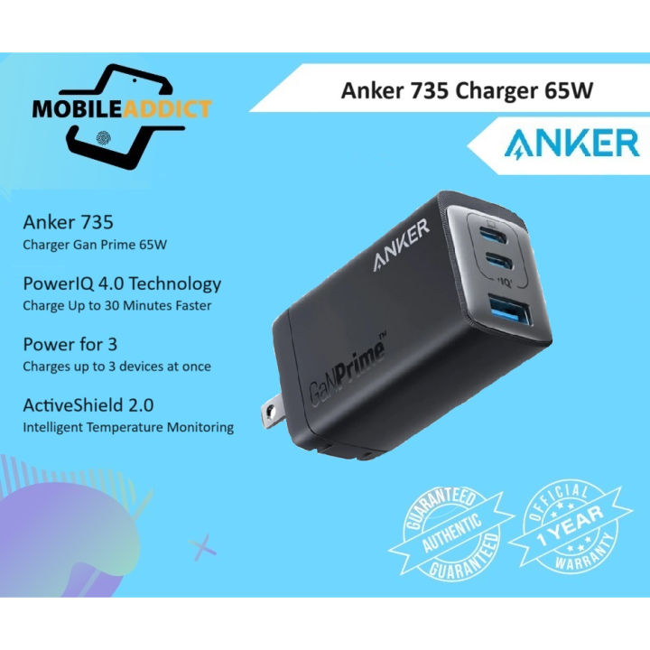 Anker 735 Charger (GaNPrime 65W) Original | Lazada PH