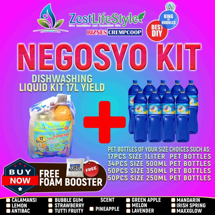 DISHWASHING LIQUID WITH FREE FOAM BOOSTER DIY NEGOSYO KIT | Lazada PH