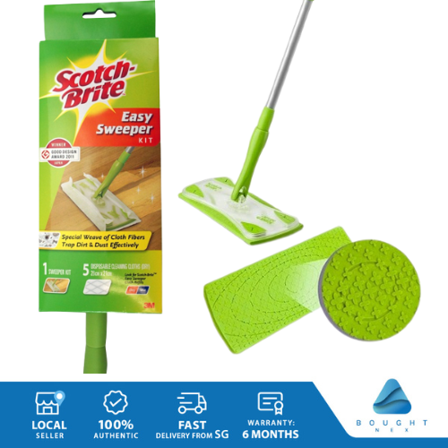 3M Scotch Brite Easy Sweeper Starter Kit Efficient Mop Quick Easy Floor ...