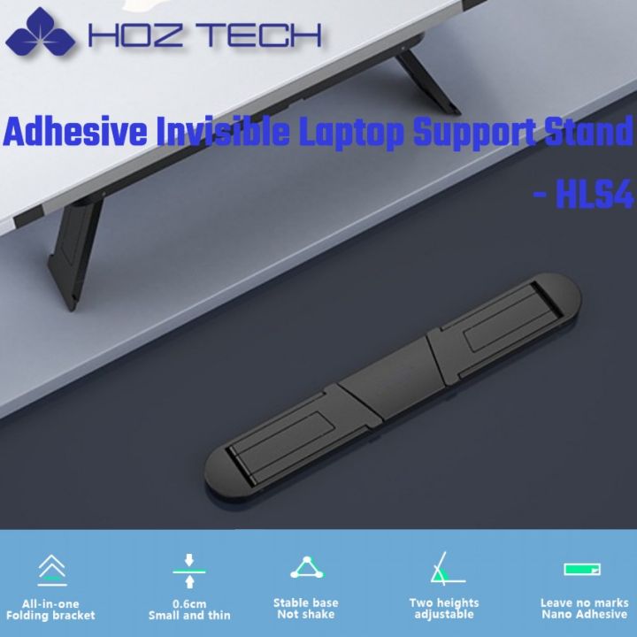 INOVAGEN Invisible Adhesive Laptop Stand HLS4/Portable Foldable ...