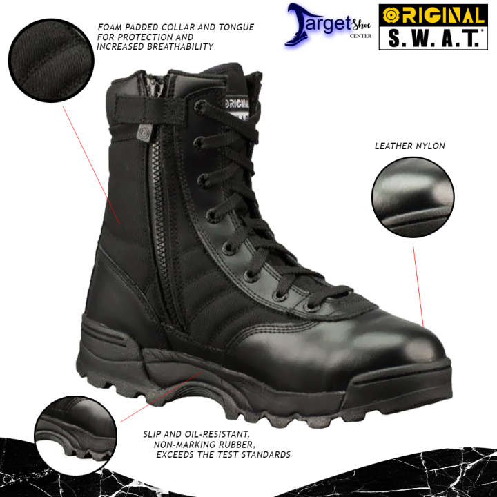 SWAT Tactical Boots – Kasut Keselamatan SWAT Steel Toe Cap Steel Mid ...