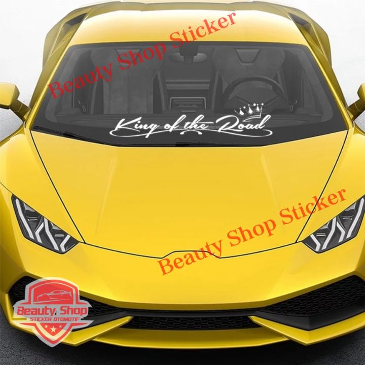 Stiker jdm drift kaca mobil King Of The Road cutting stcker aksesoris ...