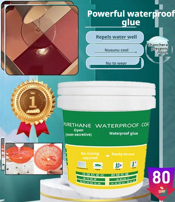 【Ready stock】 Tempered membrane waterproof coating bathroom transparent ...