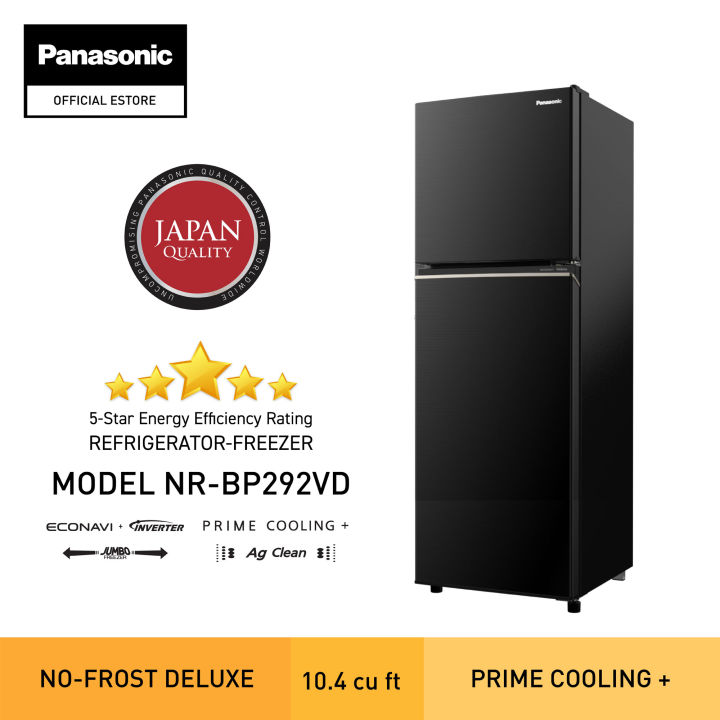 Panasonic NR-BP292VD 10.4 cu.ft. Two Door No-Frost Deluxe Inverter ...