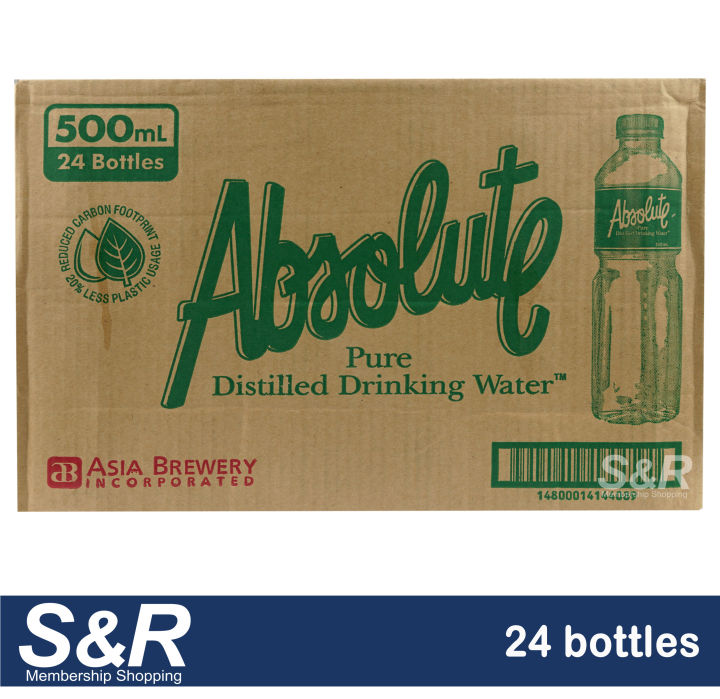 On Sale Absolute Pure Distilled Drinking Water 24 bottles | Lazada PH