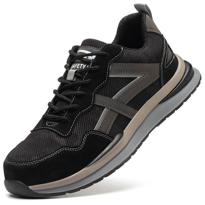 Breathable Light Work Shoes Male Indestructible Safety Boots Men Anti ...