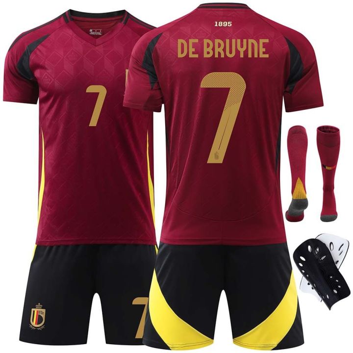 2025 2024 Belgium European Cup Jersey No. 7 De Bruyne Football Jersey ...