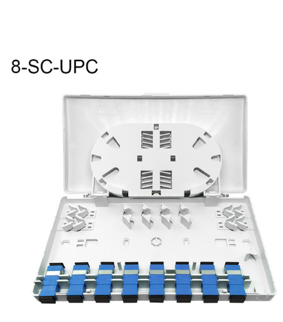 Fiber Optical Terminal Junction Box, 8-Ports Fiber Panel Box Desktop ...