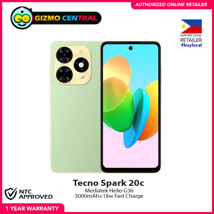 Tecno Spark 20C | 6.6” IPS LCD +90Hz | 5000mAh +18w | 128GB+16GB ...