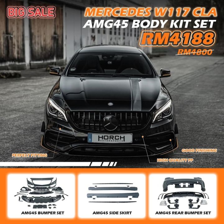 Mercedes W117 CLA 45 AMG Facelift full bodykit PP | Lazada