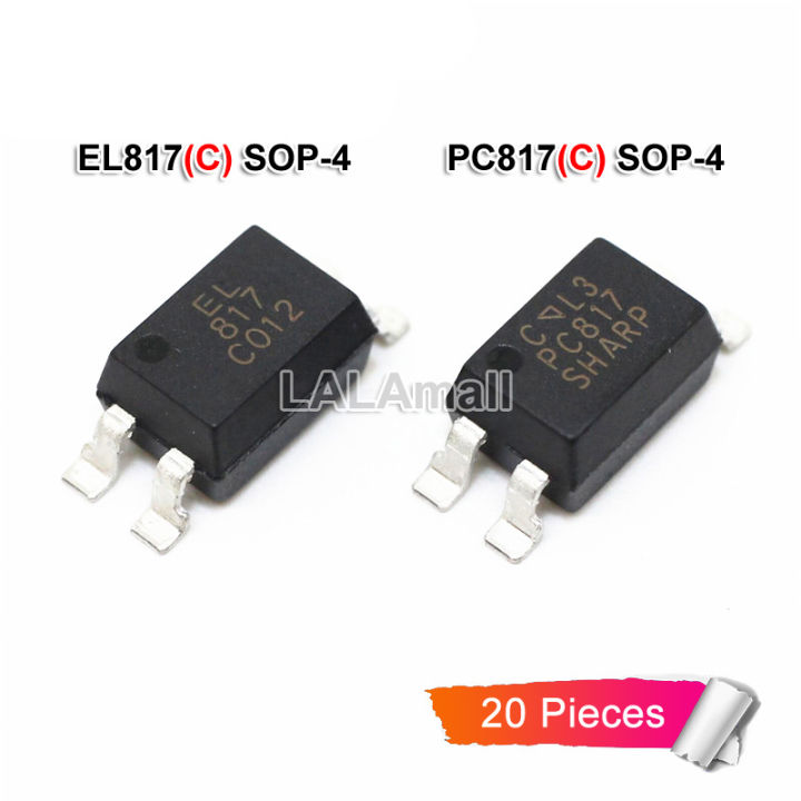 20pcs/lot PC817C EL817C SOP4 PC817 EL 817 EL817 SOP-4 SMD Optocoupler Photocoupler New Original ...