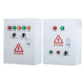 One in use, one standby pump control box, one control and two sewage ...