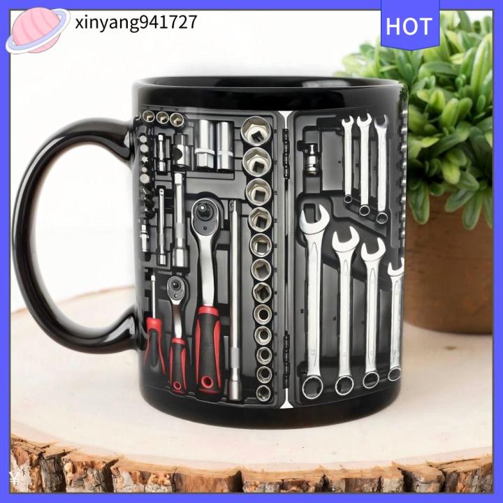 XINYANG941727 325มล แก้วกาแฟ กระเบื้อง ดีไซน์กล่องเครื่องมือ ถ้วยน้ำ ...