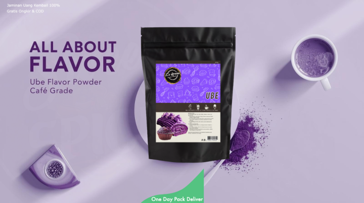 LA KREMA Ube Flavor Powder 200g Premium Cafe Grade for Milk Tea Coffee ...