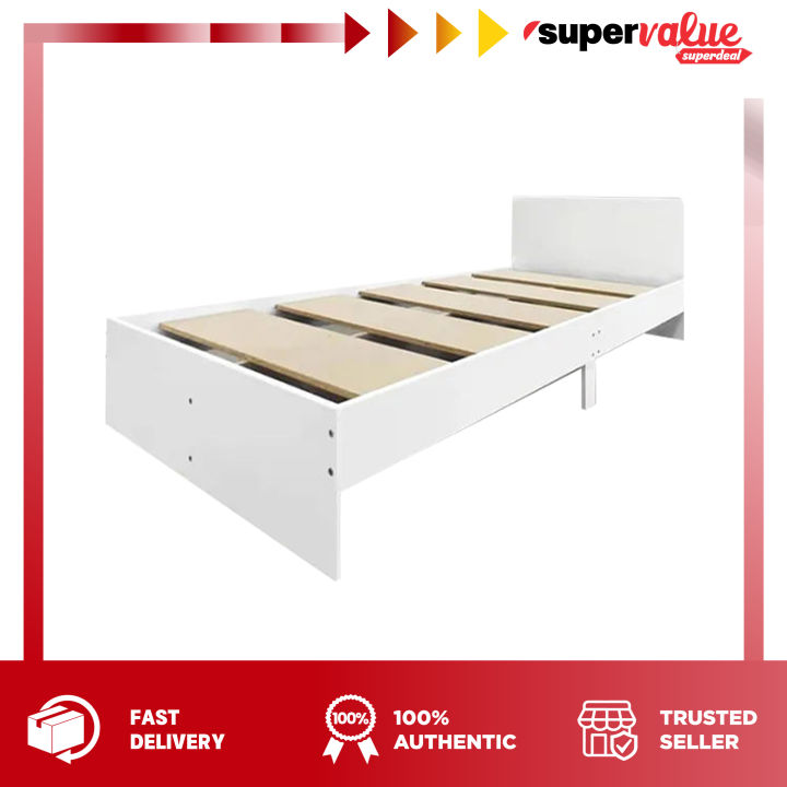 SuperValue Wooden Bed Frame Single Bed Frame with Headboard Furniture ...